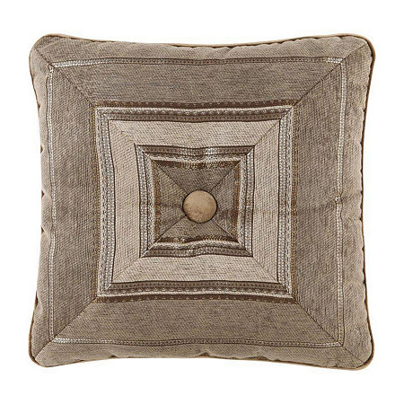 J Queen New York Bradshaw Decorative Pillow  18 x 18 - Natural