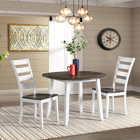 Click here for Landry 3-Piece Dining Set  One Size  White prices