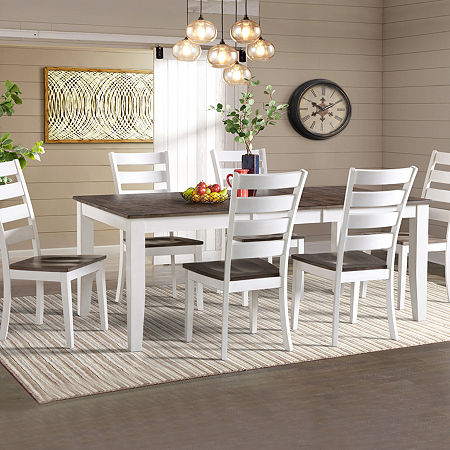 Click here for Landry 7-Piece Dining Set  One Size  White prices