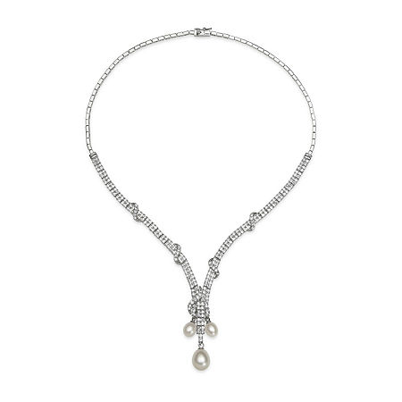 Click here for Silver Over Brass Cultured Freshwater Pearl and Cu... prices