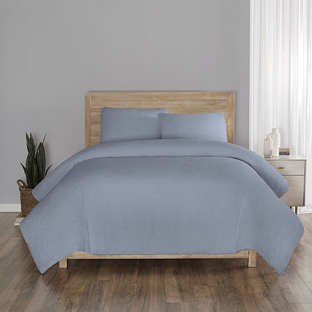 Click here for Vue Larking 3pc Duvet Set  One Size  Blue prices