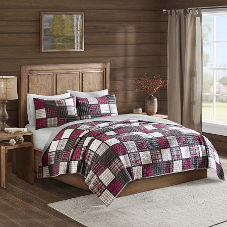 Click here for Woolrich Tulsa Oversized Plaid Print Cotton 3pc Qu... prices