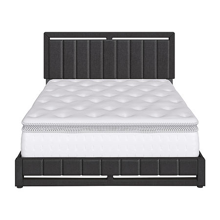 Click here for Shalene Upholstered Platform Bed  One Size  Black prices