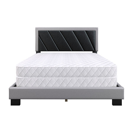 Click here for Simon Upholstered Platform Bed  One Size  Black prices
