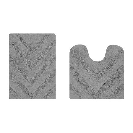 Click here for Better Trends Hugo Bath Rug  One Size  Gray prices