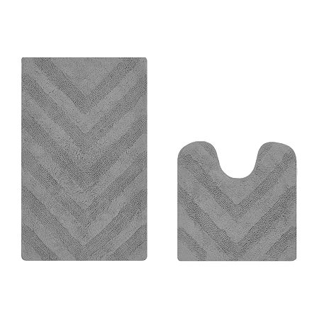 Click here for Better Trends Hugo Bath Rug  One Size  Gray prices