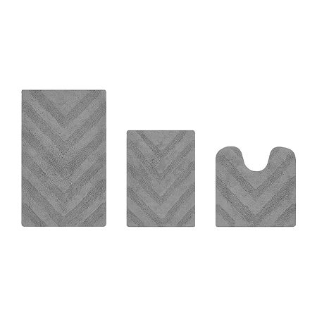 Click here for Better Trends Hugo Bath Rug  One Size  Gray prices