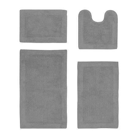 Click here for Better Trends Edge Bath Rug  One Size  Gray prices