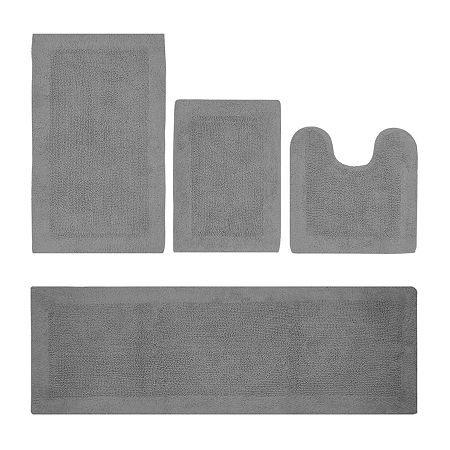 Click here for Better Trends Edge Bath Rug  One Size  Gray prices