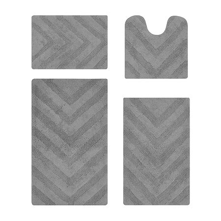 Click here for Better Trends Hugo Bath Rug  One Size  Gray prices