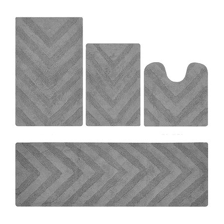 Click here for Better Trends Hugo Bath Rug  One Size  Gray prices