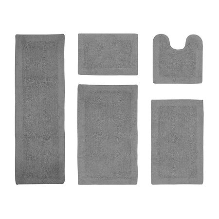Click here for Better Trends Edge Bath Rug  One Size  Gray prices
