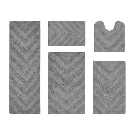 Click here for Better Trends Hugo Bath Rug  One Size  Gray prices