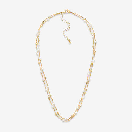 Click here for Mixit Womens White Simulated Pearl Stainless Steel... prices