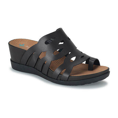 Click here for Baretraps Womens Dema Wedge Sandals  10 Medium  Bl... prices