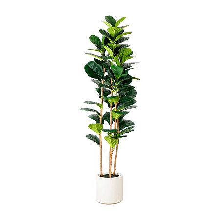 Click here for Nearly Natural 6ft. Green Fiddle Leaf Artificial T... prices