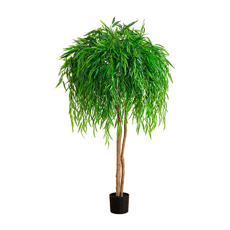 Click here for Nearly Natural 5ft. Green Willow Artificial Tree... prices