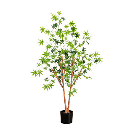 Click here for Nearly Natural 4ft. Green Maple Indoor Artificial... prices