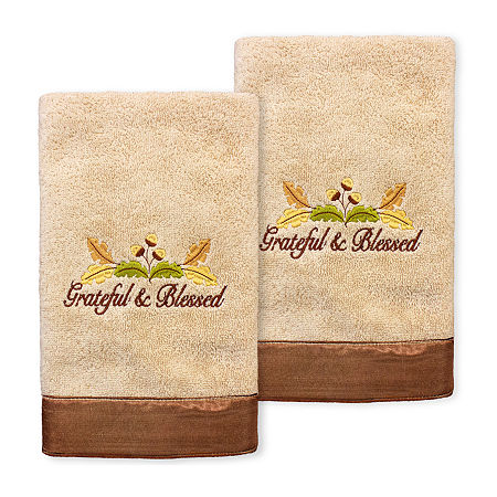 Click here for Linum Home Textiles Blessed Embroidered 2-pc. Hand... prices