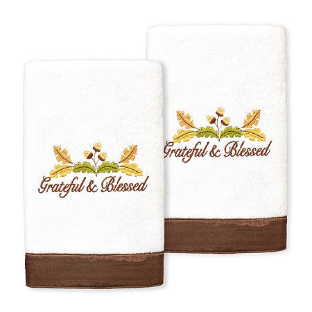 Click here for Linum Home Textiles Blessed Embroidered 2-pc. Hand... prices