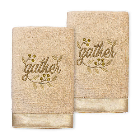 Click here for Linum Home Textiles Gather Embroidered 2-pc. Hand... prices