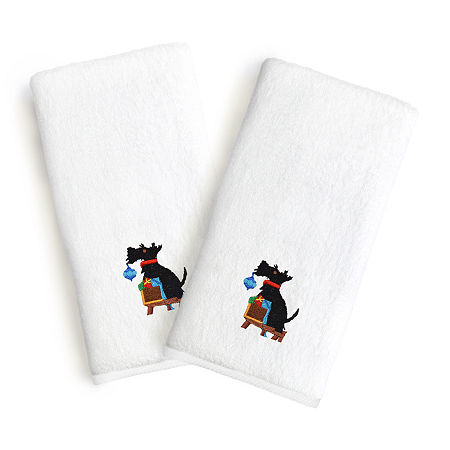 Click here for Linum Home Textiles Christmas Dog 2-pc. Hand Towel... prices