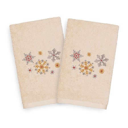 Click here for Linum Home Christmas Snowfall 100 Turkish Cotton 2... prices