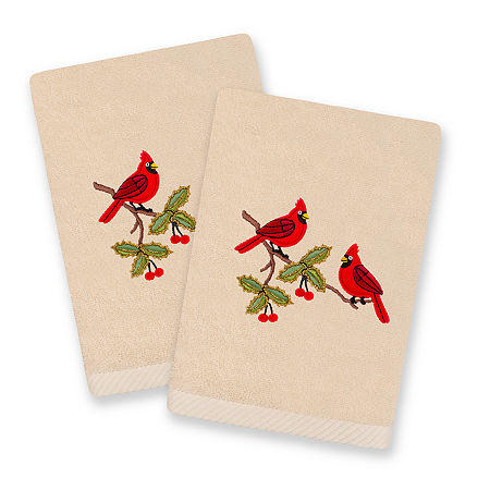 Click here for Linum Home Textiles Christmas Red Pair Embroidered... prices