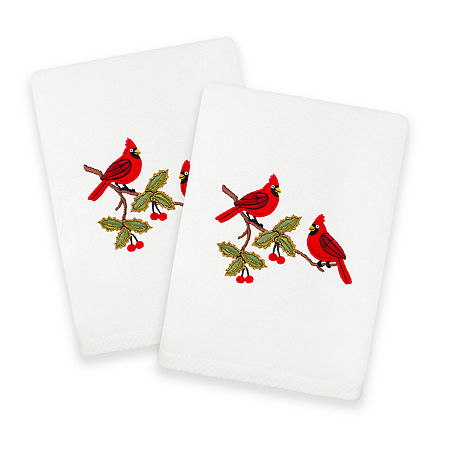 Click here for Linum Home Textiles Christmas Red Pair Embroidered... prices