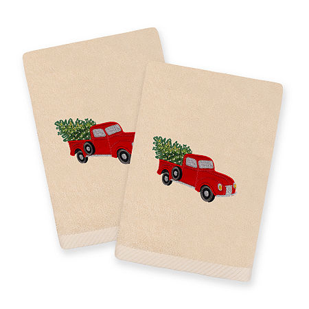 Click here for Linum Home Textiles Christmas Truck Embroidered 2-... prices