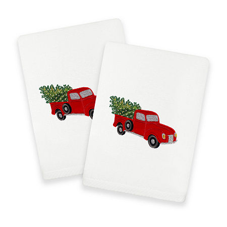 Click here for Linum Home Textiles Christmas Truck Embroidered 2-... prices