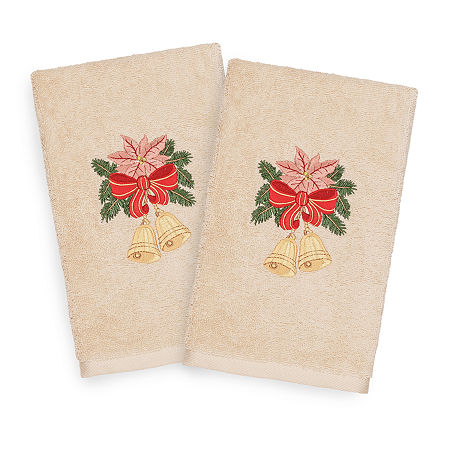 Click here for Linum Home Christmas Bells 100 Turkish Cotton 2-Pc... prices