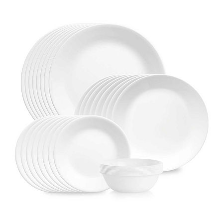 Click here for Corelle Shimmering White 32-pc. Glass Dinnerware S... prices