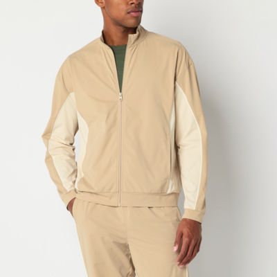 Xersion Mens Track Jacket, Color: Tan Colorblock - JCPenney