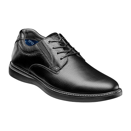Nunn Bush Mens Bay Ridge Plain Toe Lightweight Oxford - Black