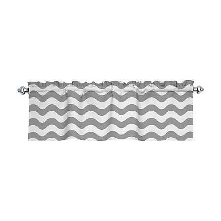 Click here for Eclipse Wavy Chevron Rod Pocket Valance  One Size... prices