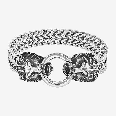 Click here for Mens Stainless Steel Solid 9 Inch Link Bracelet  O... prices