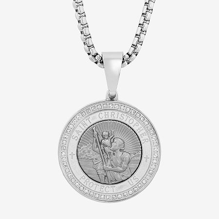 Click here for Mens 1/4 CT. T.W. Natural Diamond Stainless Steel... prices