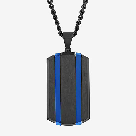 Click here for Mens Stainless Steel Dog Tag 24 Inch Pendant Neckl... prices