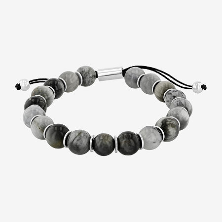 Click here for Mens Stainless Steel Genuine Stone Beaded Bolo Bra... prices