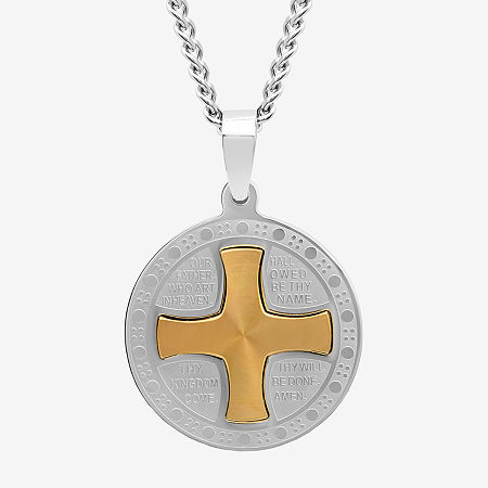 Click here for Mens Stainless Steel Circle 24 Inch Pendant Neckla... prices