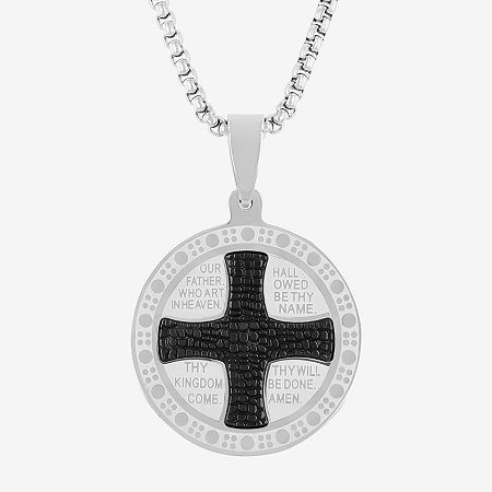 Click here for Mens Stainless Steel Circle 24 Inch Pendant Neckla... prices