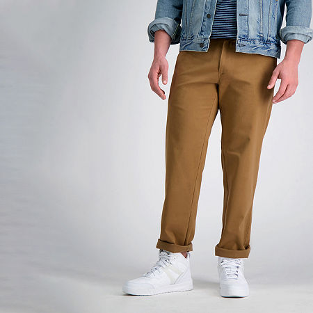 Click here for Haggar Life Khaki Comfort Chino Mens Comfort Waist... prices