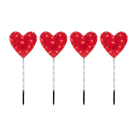 Click here for Northlight 4ct Red Heart ValentineS Day Marker Law... prices