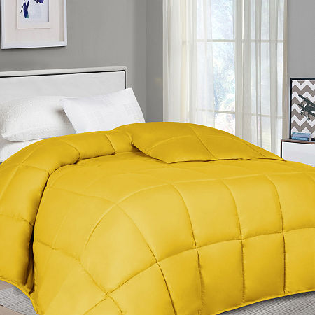 Superior Breathable All Season Down Alternative Comforter  California King - Yellow