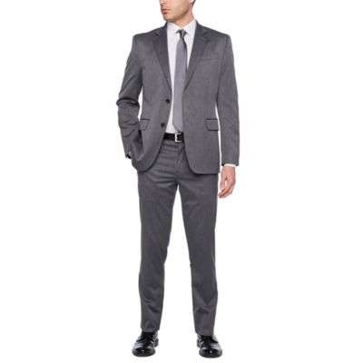 J. Ferrar Mens Pin Dot Slim Fit Suit Jacket