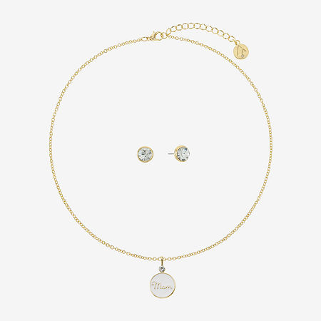 Click here for Liz Claiborne Mom Pendant Necklace And Stud Earrin... prices