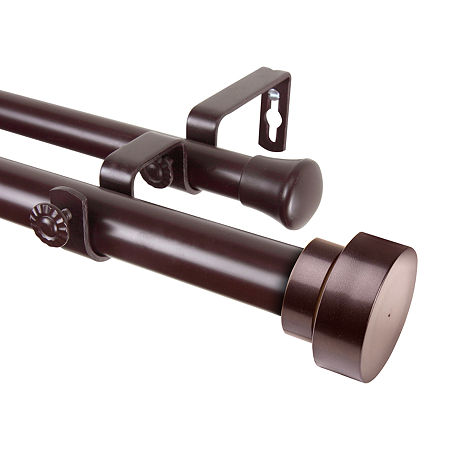 Click here for Rod Desyne Bonnet Double Curtain Rod  One Size  Br... prices