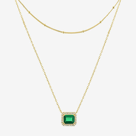 Click here for Womens 2-pc. Gemstone 14K Gold Over Silver Necklac... prices
