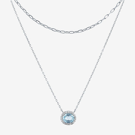 Click here for Womens 2-pc. Gemstone 14K Gold Over Silver Necklac... prices